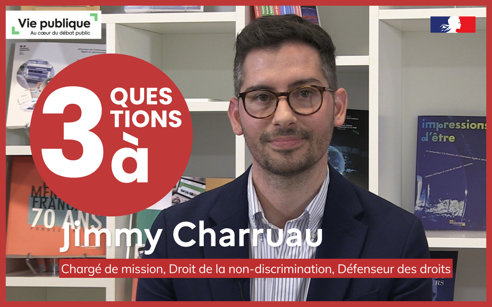 Les discriminations : trois questions à Jimmy Charruau | vie-publique.fr